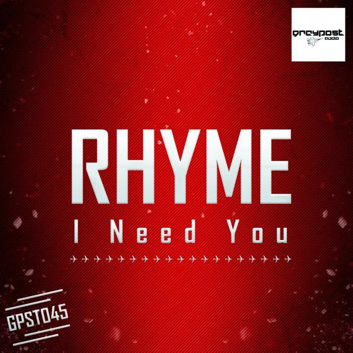 I Need You by Rhyme on MP3, WAV, FLAC, AIFF & ALAC at Juno Download