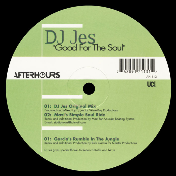 DJ Jes - Good For The Soul on Juno Download | MP3, WAV, FLAC